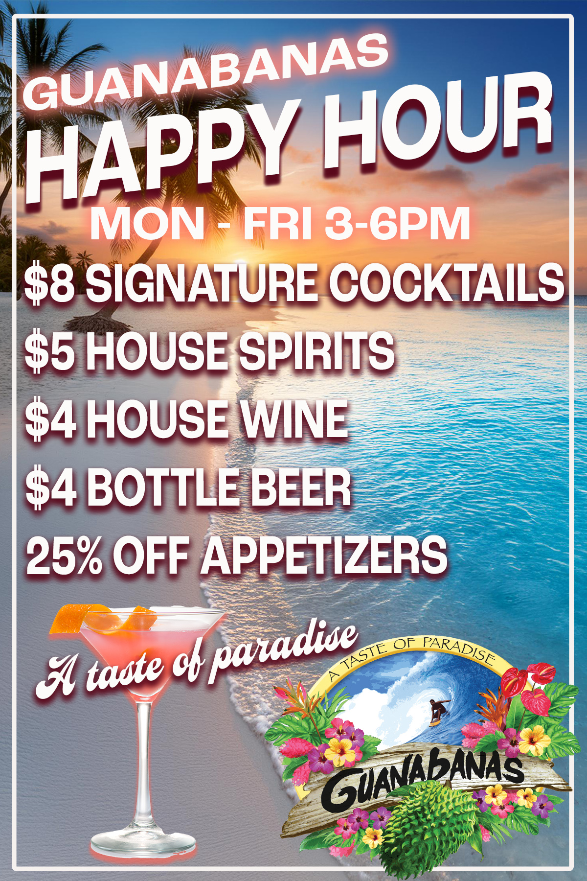 Daily Specials & Catering - Guanabanas Waterfront Restaurant & Bar